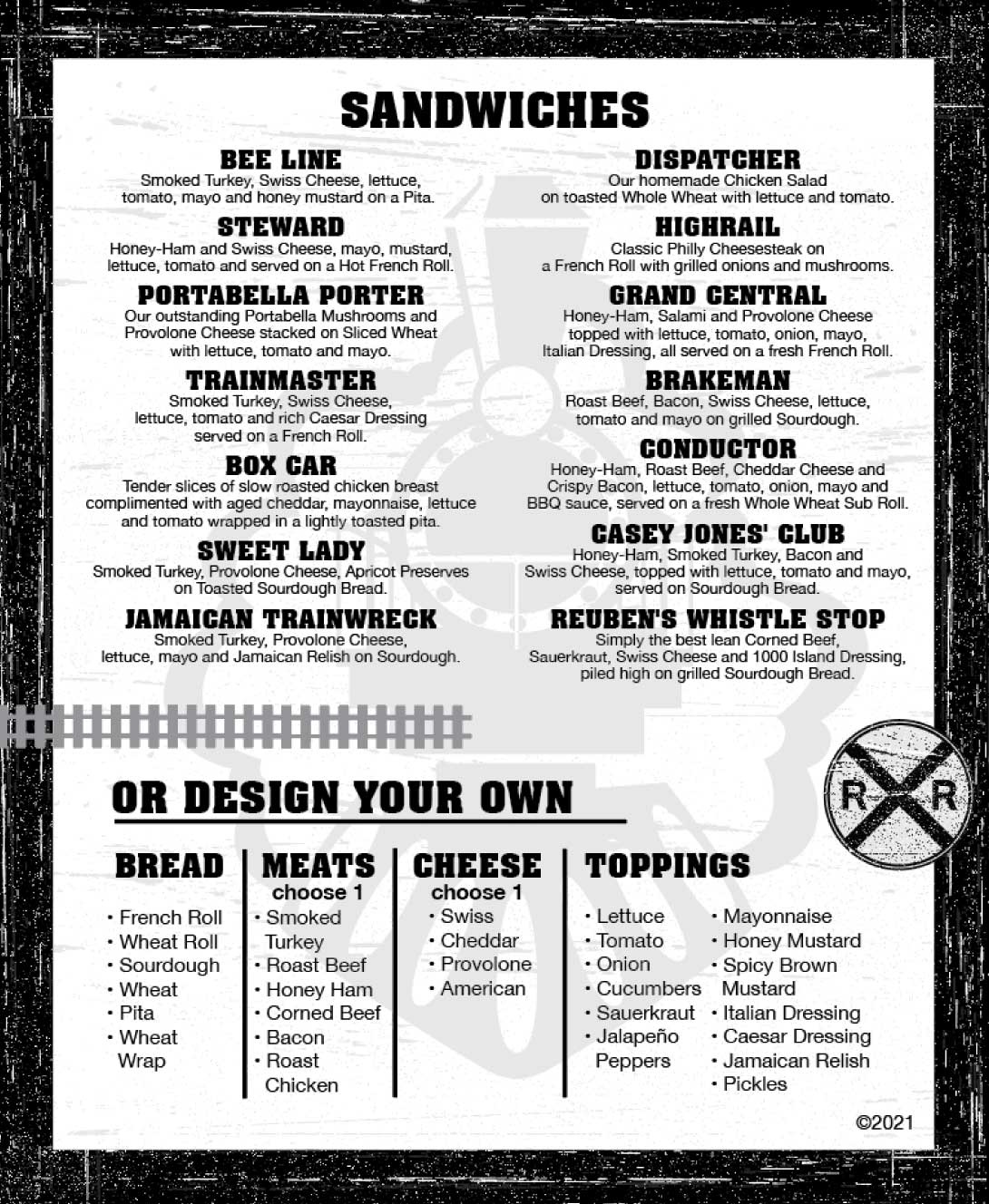 Southbound Sandwich Works | Menu